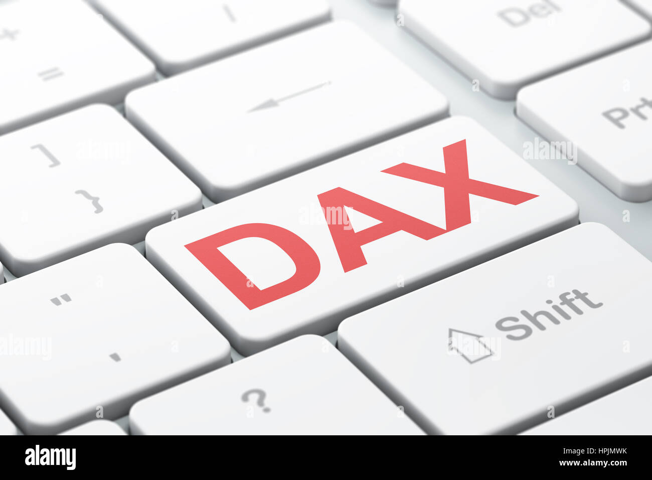 Stock market indexes concept: DAX on computer keyboard background Stock ...