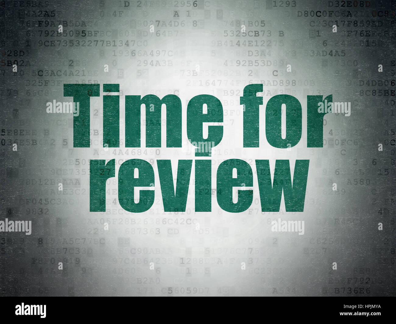 Time concept: Time for Review on Digital Data Paper background Stock ...