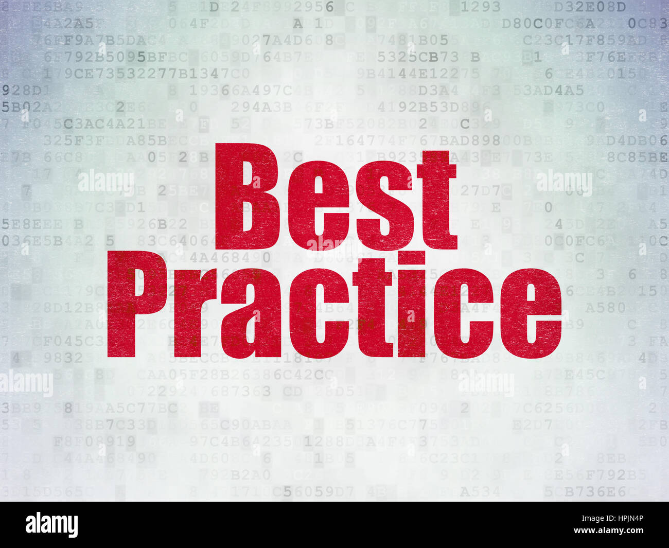 Learning concept: Best Practice on Digital Data Paper background Stock ...