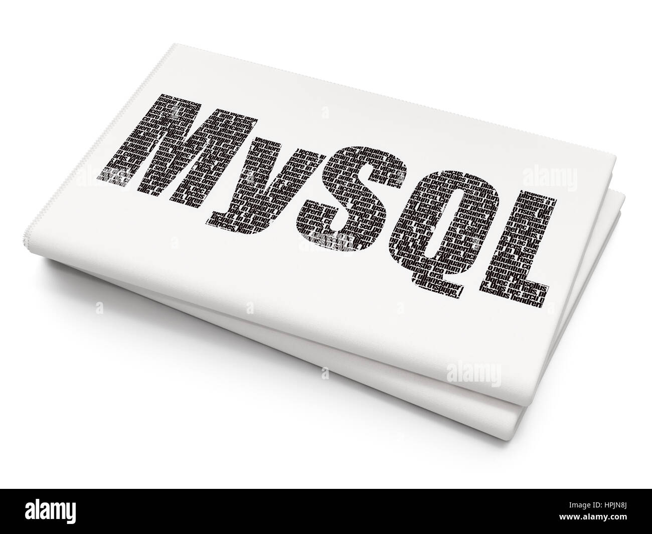 Software concept: MySQL on Blank Newspaper background Stock Photo - Alamy