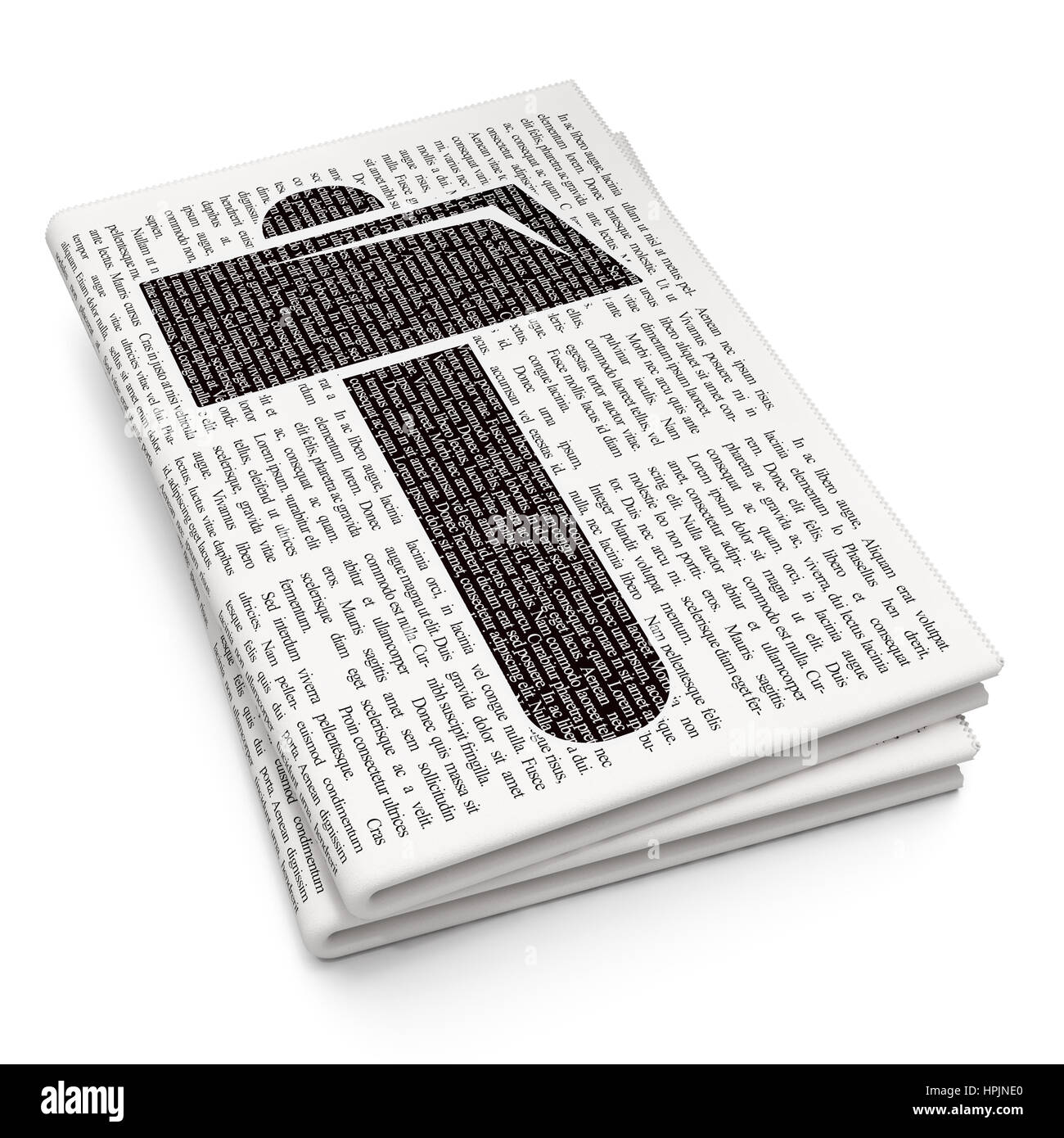 Constructing concept: Hammer on Newspaper background Stock Photo - Alamy