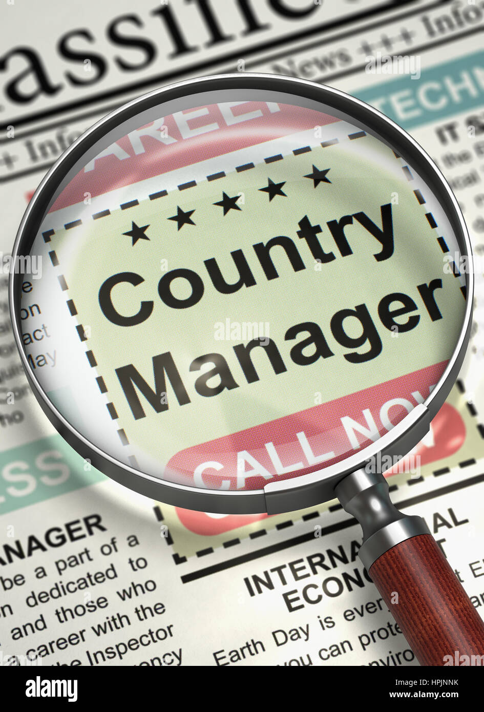 We are Hiring Country Manager. 3D Stock Photo - Alamy