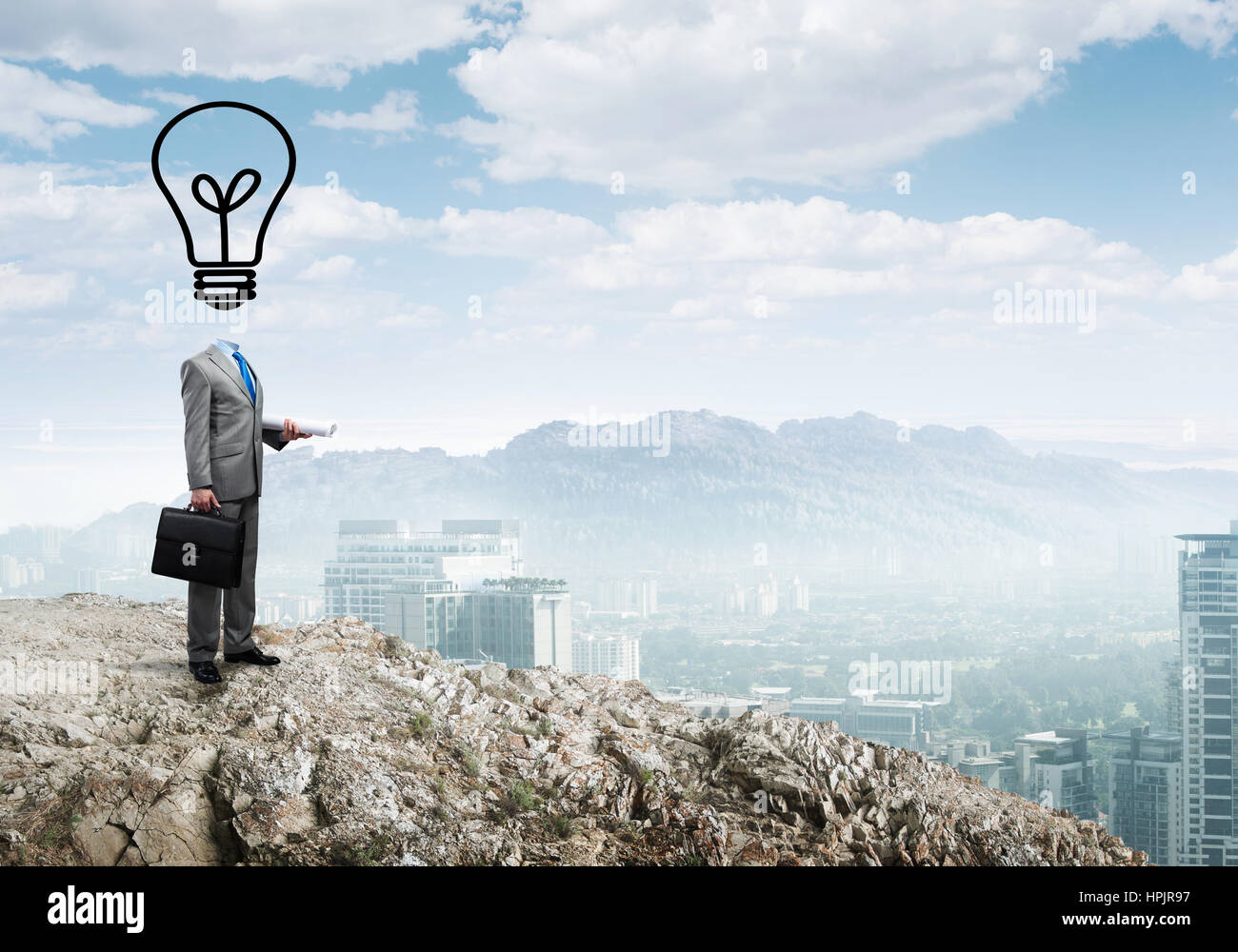 Man of creative ideas Stock Photo - Alamy