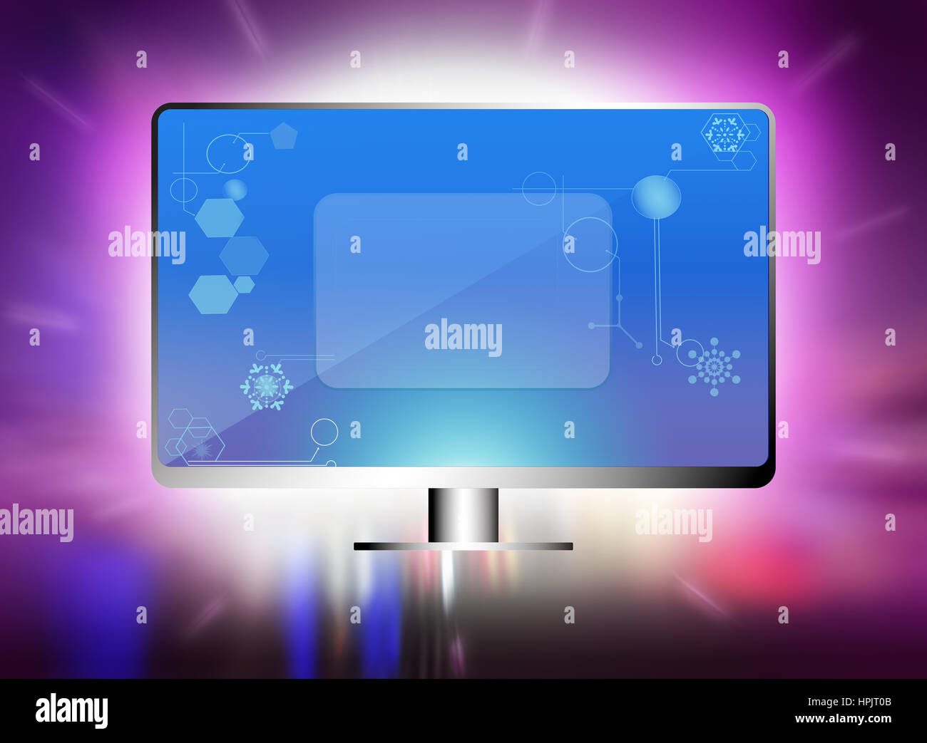Smart TV with large screen Stock Photo - Alamy