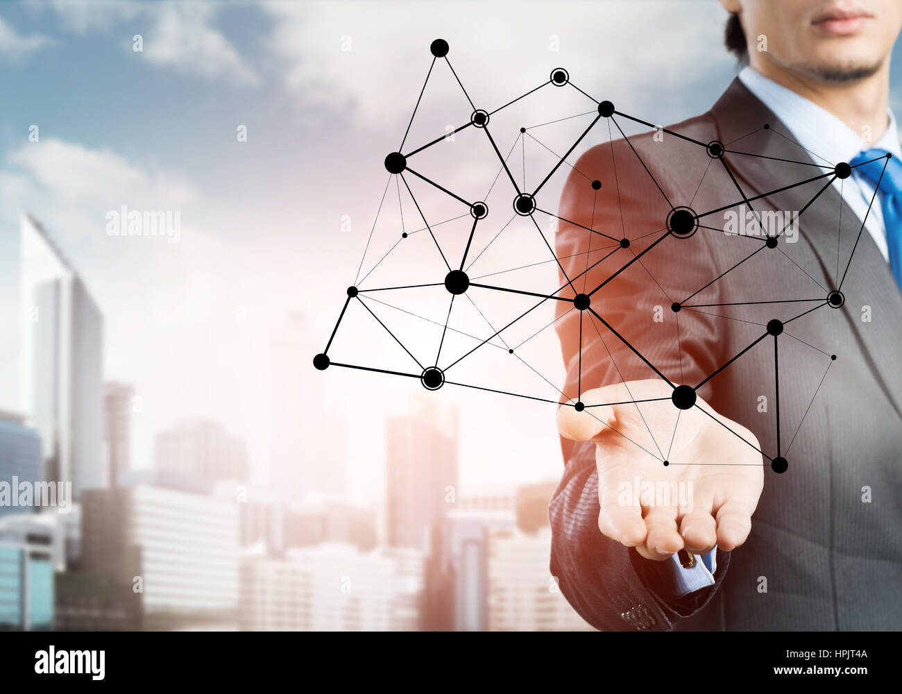 Presenting connection and interaction concept Stock Photo - Alamy