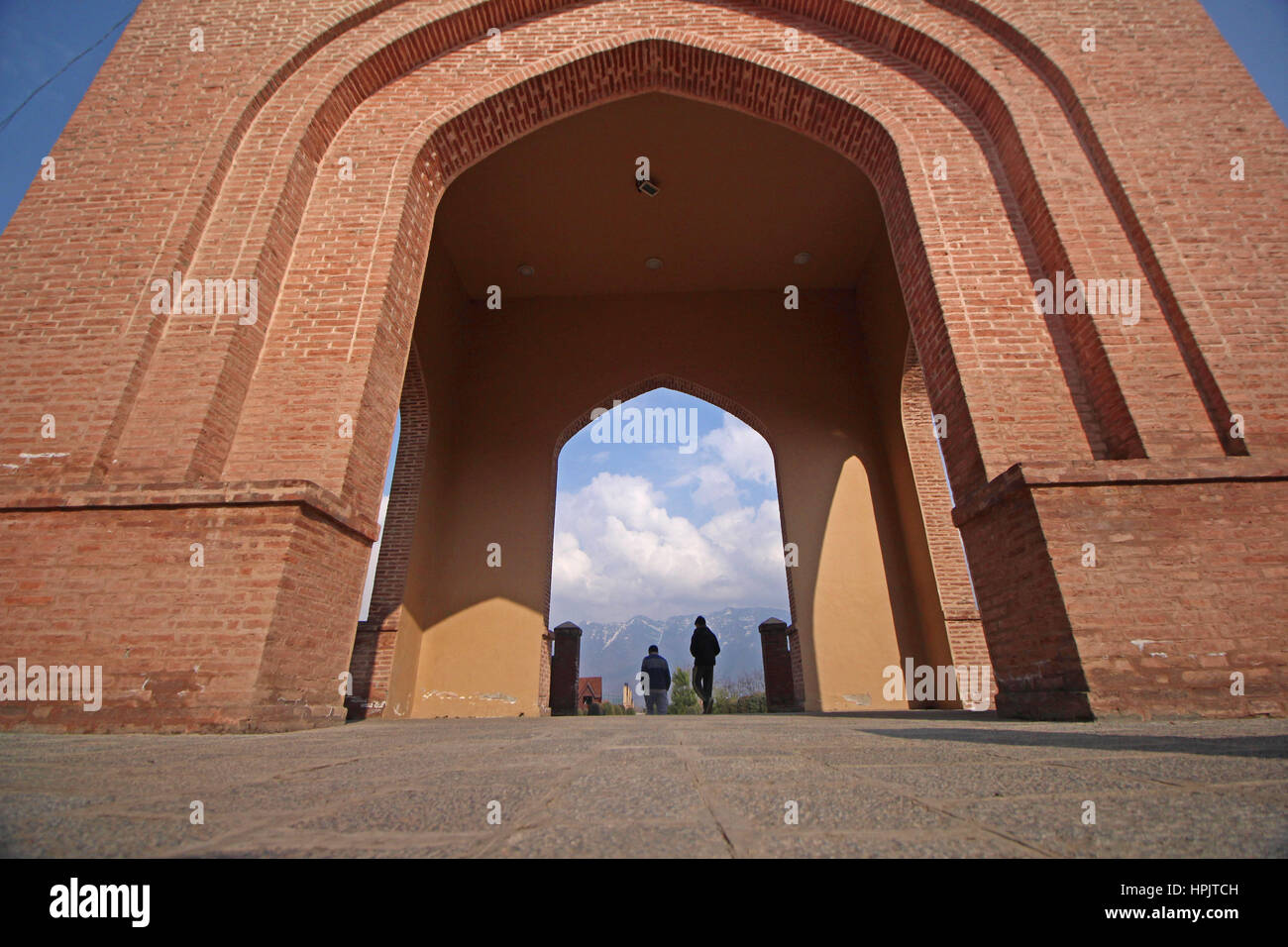 Srinagar, Kashmir. 22nd Feb, 2017. Boys trolls inside a historic ...