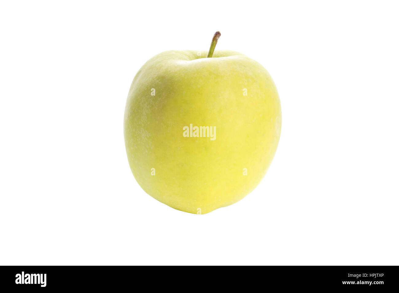 one green apple isolated on white background Stock Photo - Alamy