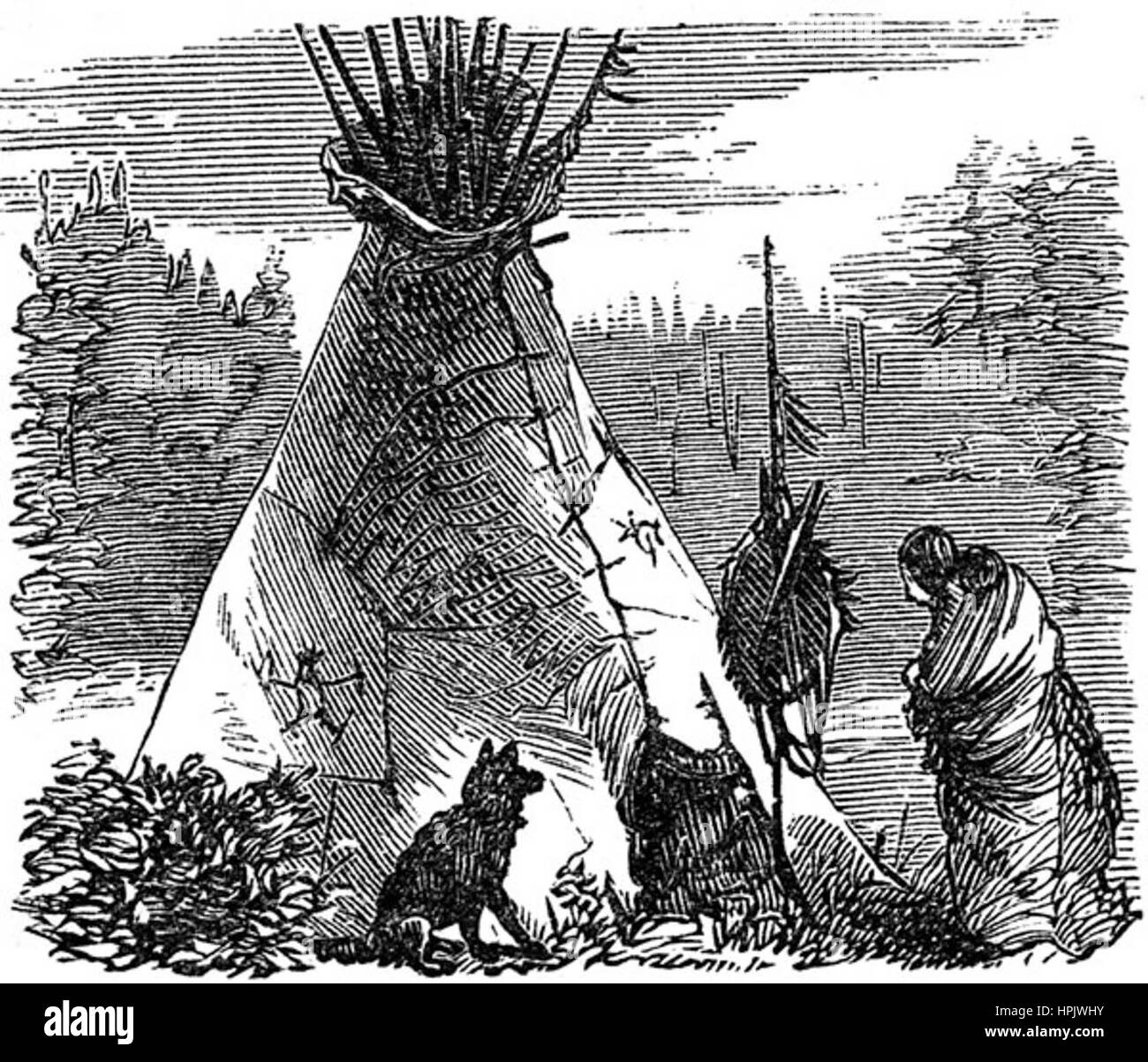 TEEPEES: INDIAN WIGWAM Stock Photo - Alamy