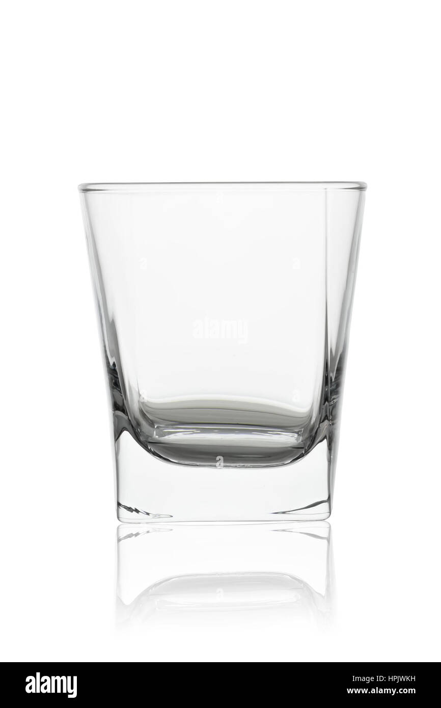 Empty water glass isolated on white background with clipping path Stock Photo - Alamy