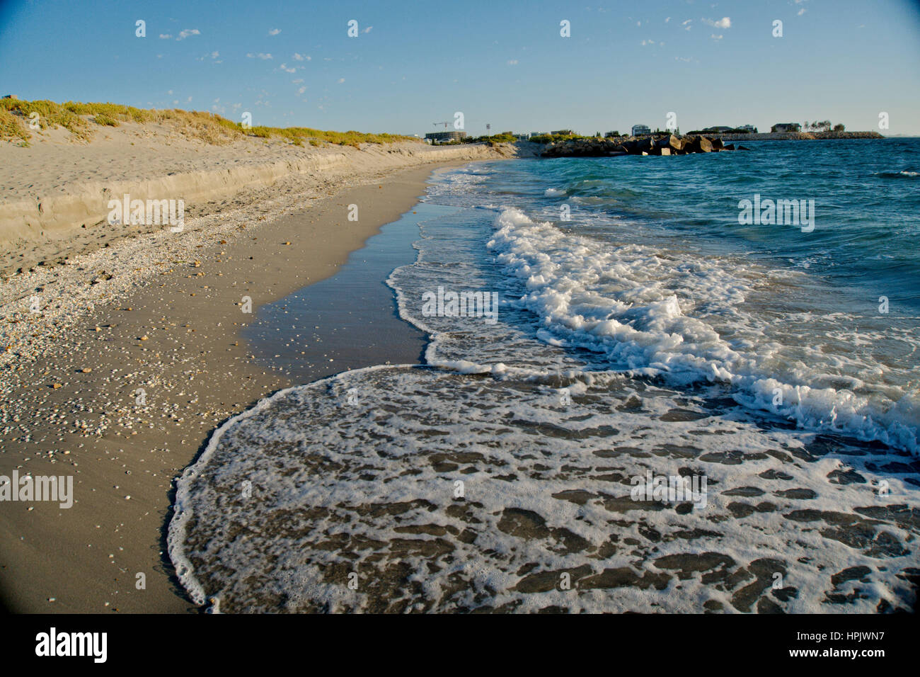 Sea water moving at swash zone or foreshore Stock Photo - Alamy