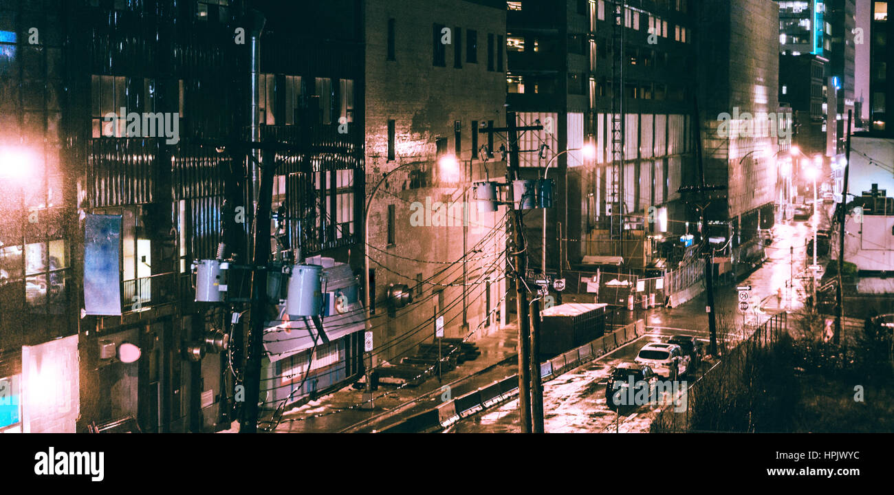 Rainy night street hi-res stock photography and images - Alamy