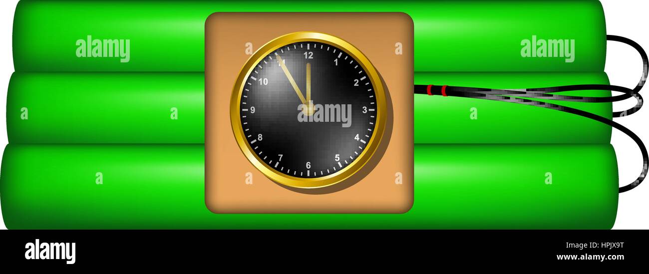 Bomb clock timer on Stock Vector Images - Alamy