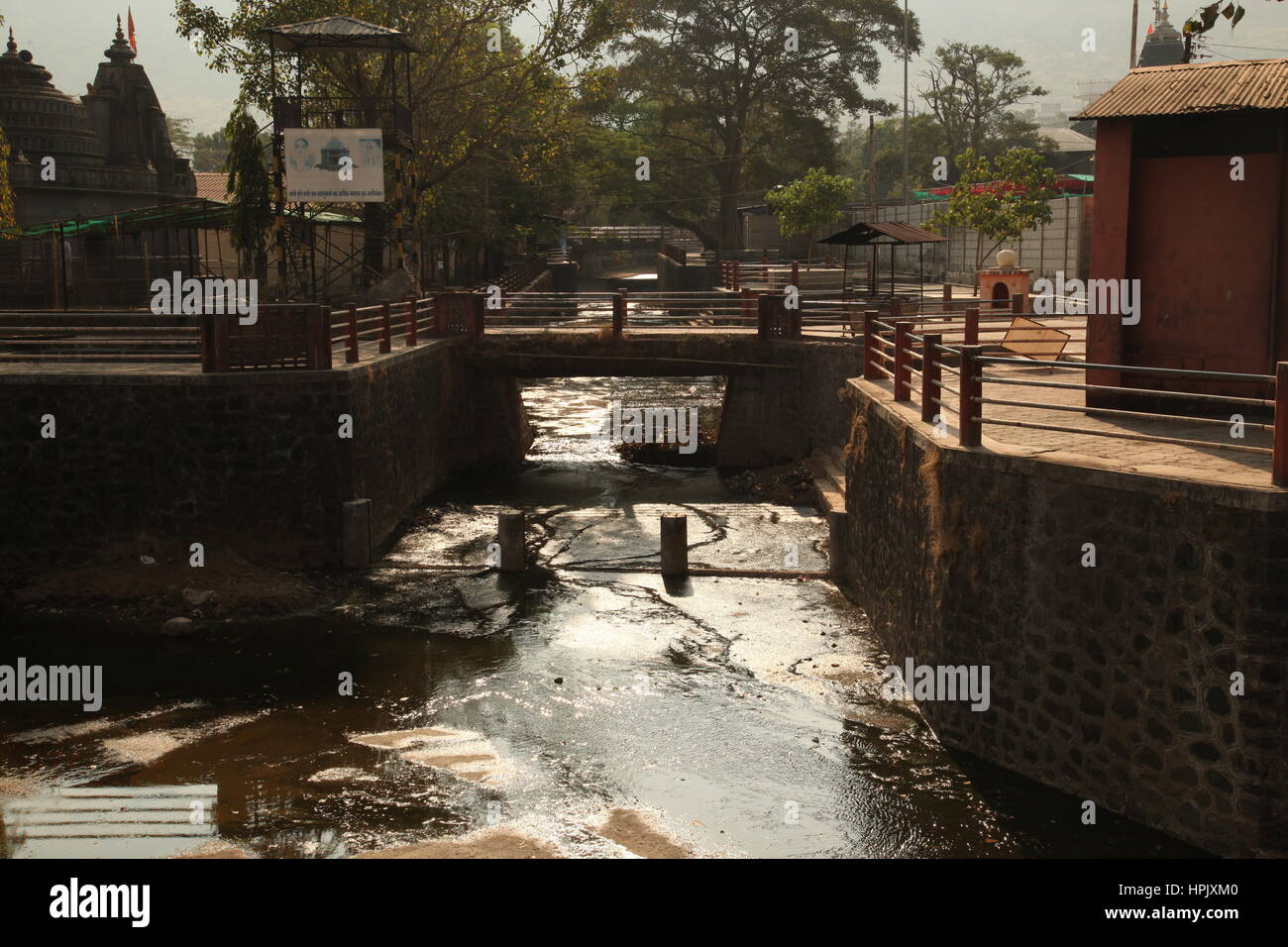 Drainage water flowing Texture Stock Photo - Alamy