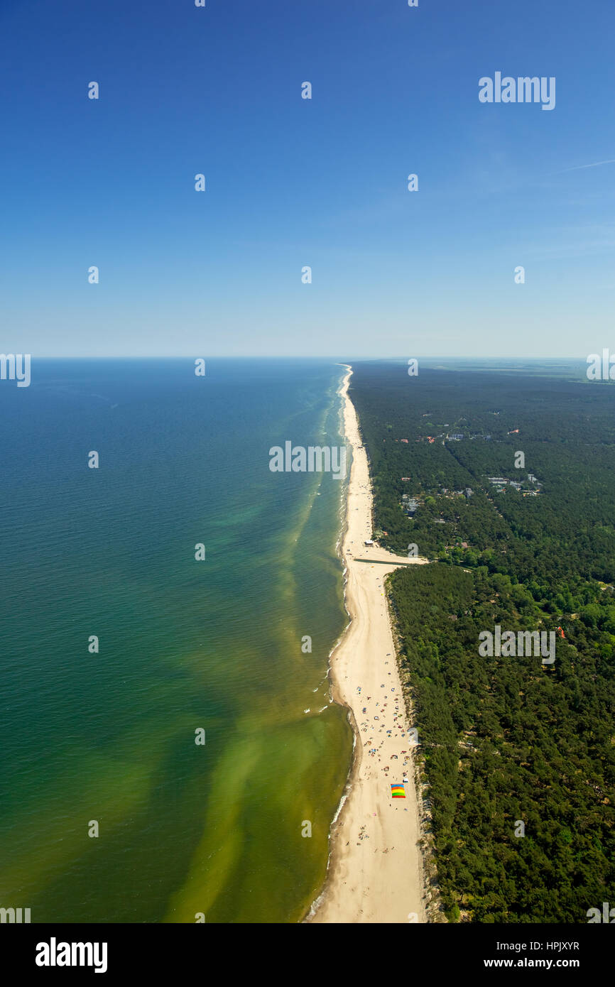 Badende, Niechorze, Horst-Seebad, Strand, Ostseestrand, Ostseeküste ...