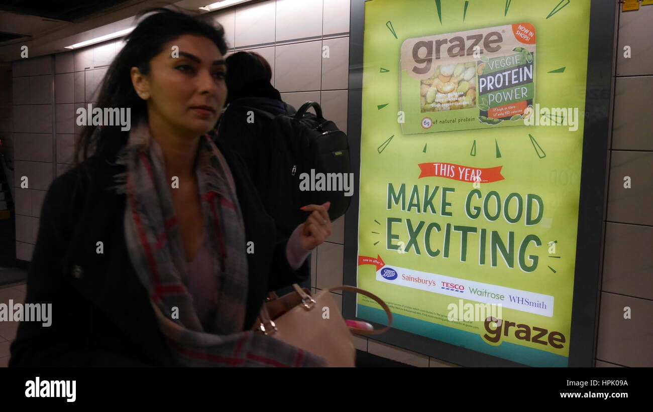 Graze food advert, London Stock Photo - Alamy