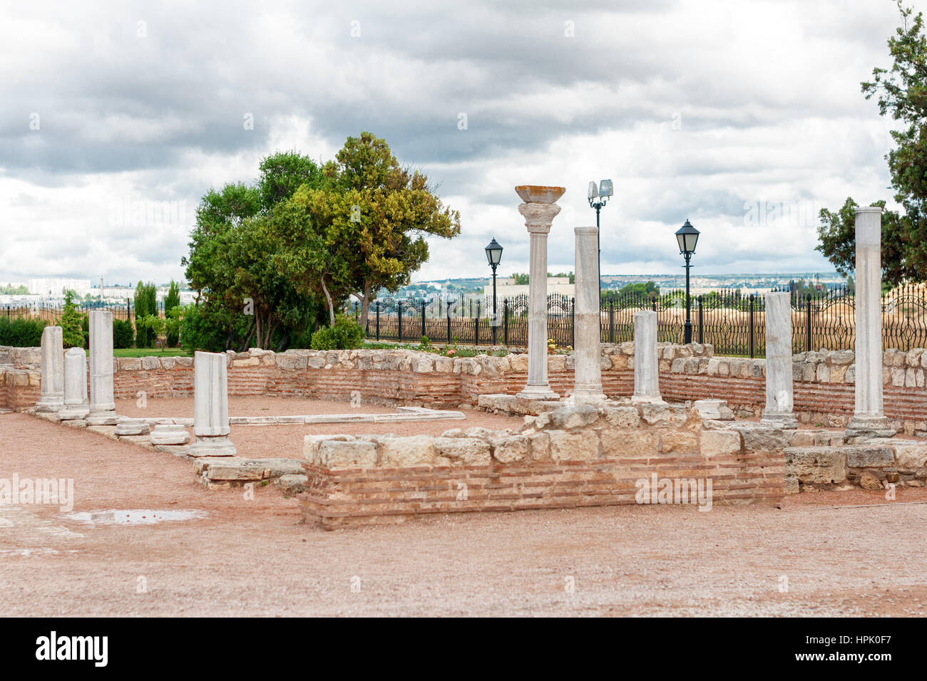 The remains of the ancient city of Chersonesus. Founded by the ancient ...
