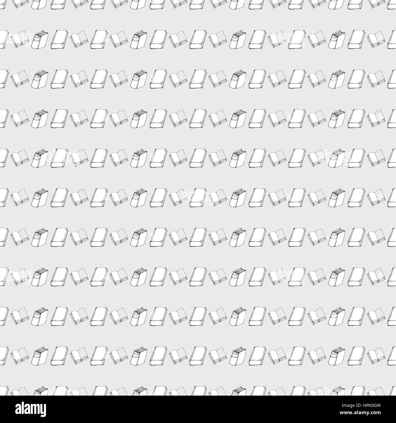 Seamless pattern with books Stock Vector Image & Art - Alamy