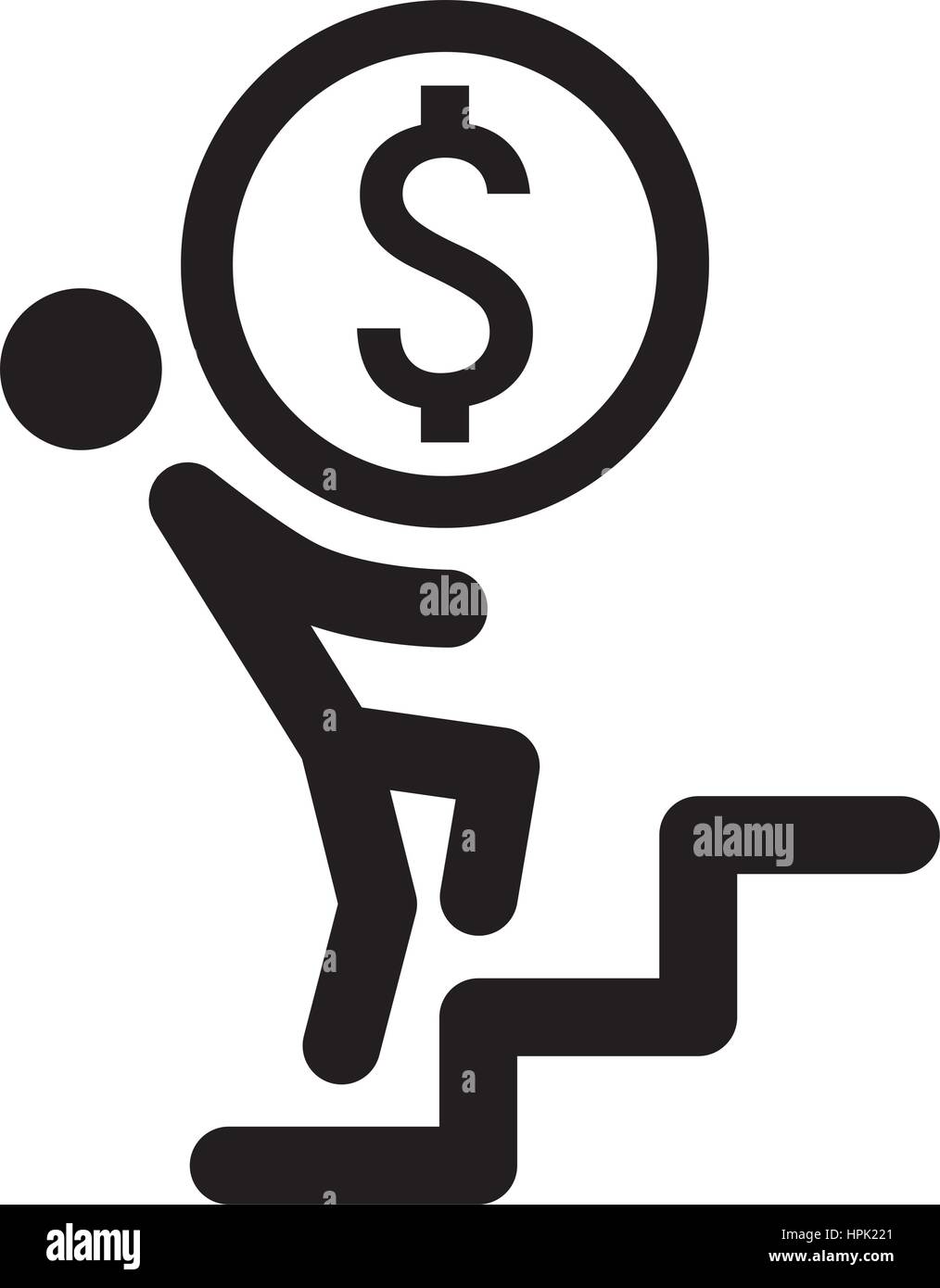 One way stairs Stock Vector Images - Alamy