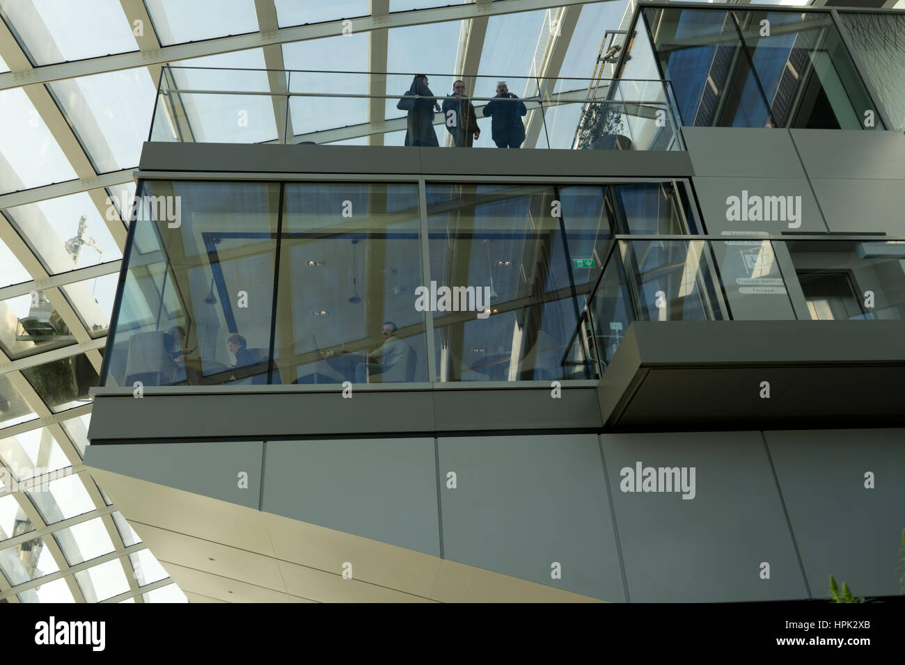 A building within a building at great height Stock Photo - Alamy