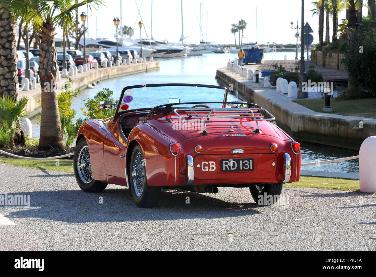 1953 Triumph TR3a classic British sports car Stock Photo - Alamy