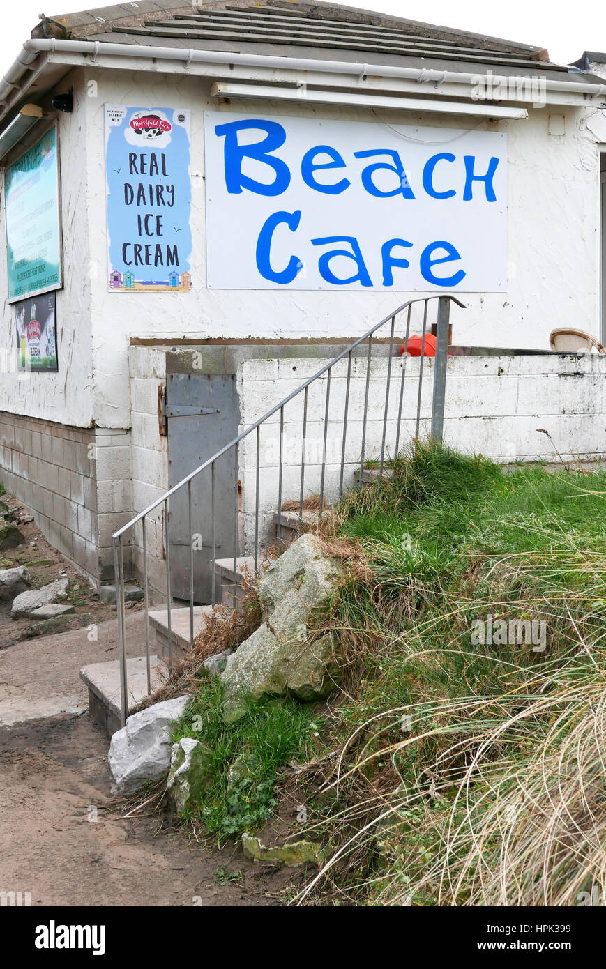 Rear beach cafe in hi-res stock photography and images - Alamy