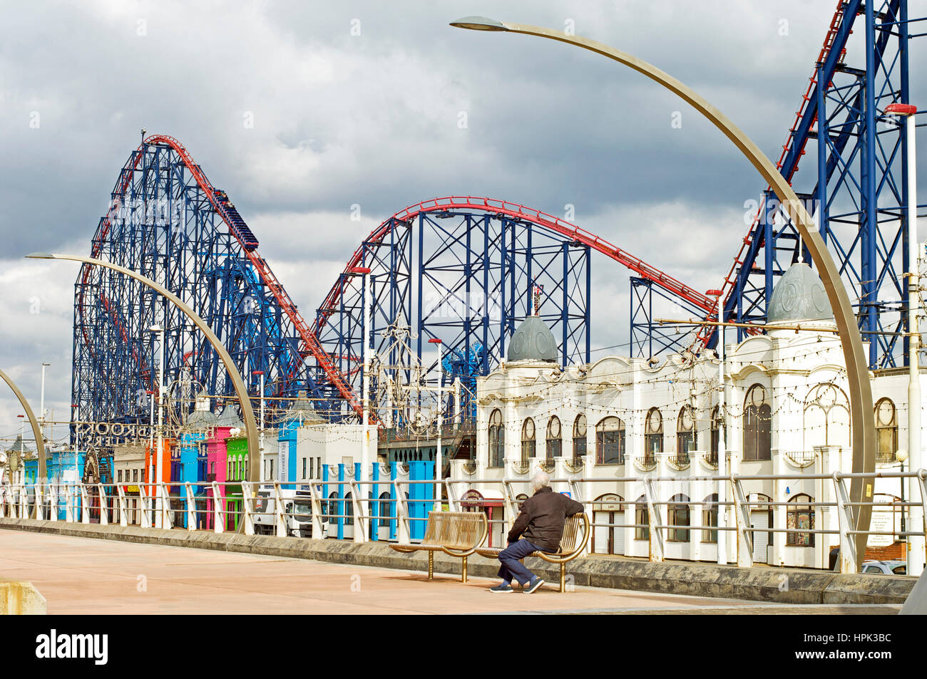 The Big One roller coaster at Blackpool Pleasure Beach Stock Photo - Alamy