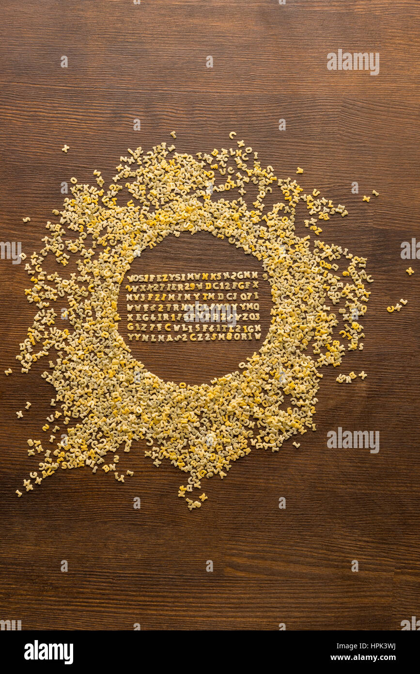 macaroni alphabet letters Stock Photo - Alamy