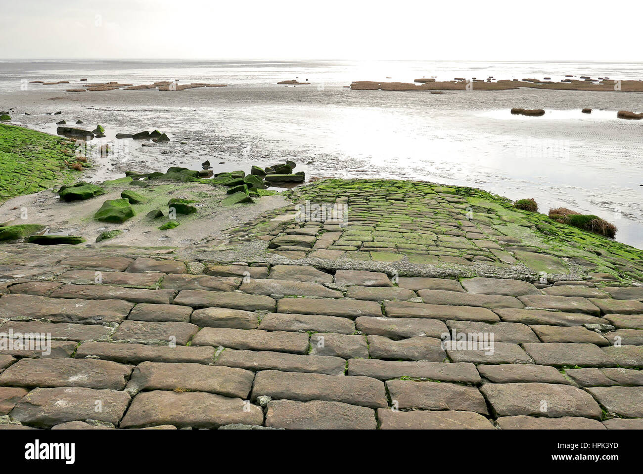 Old stone jetty Stock Photo - Alamy