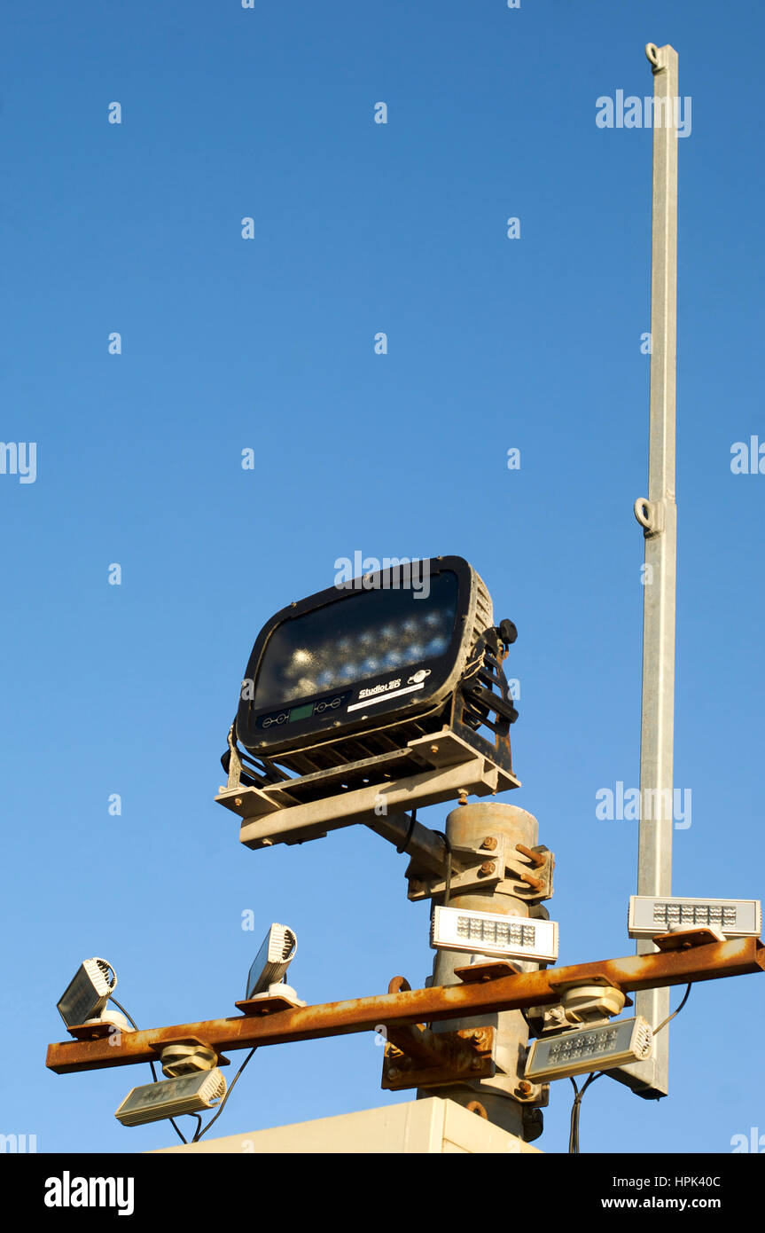 Outside lighting rig Stock Photo - Alamy