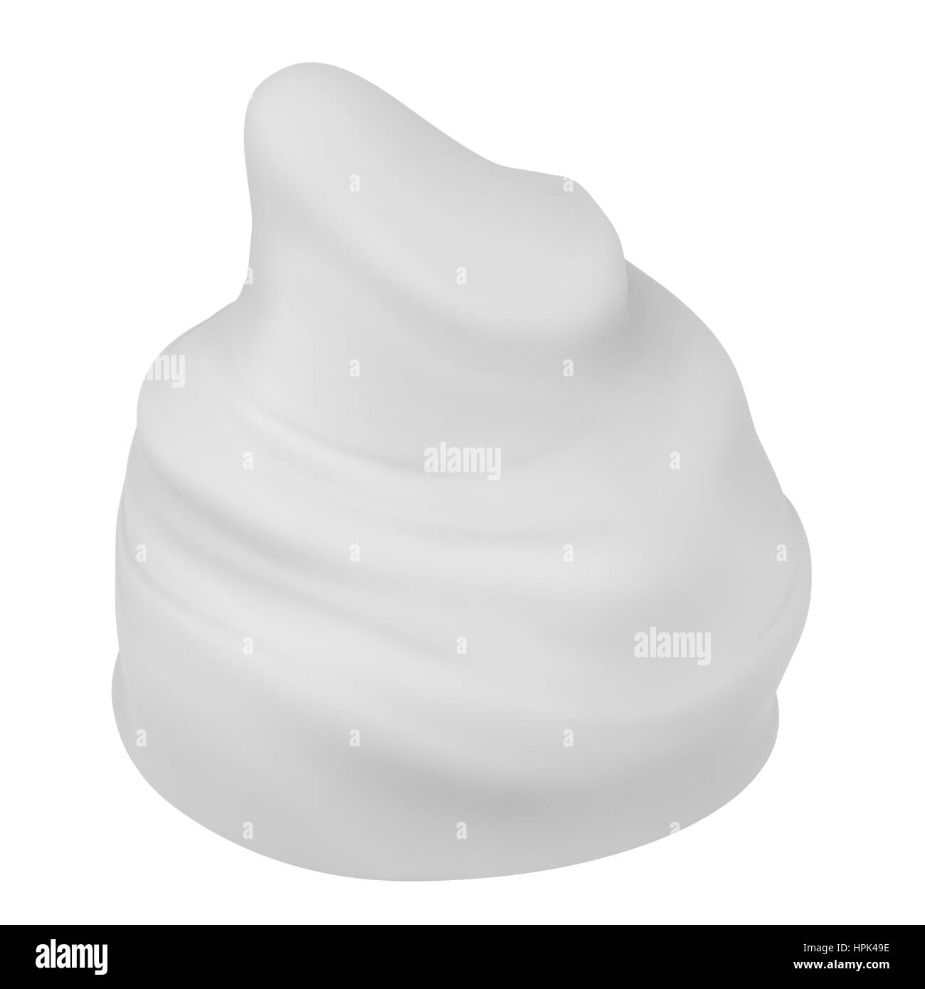 3d rendering white foam isolated on white Stock Photo - Alamy