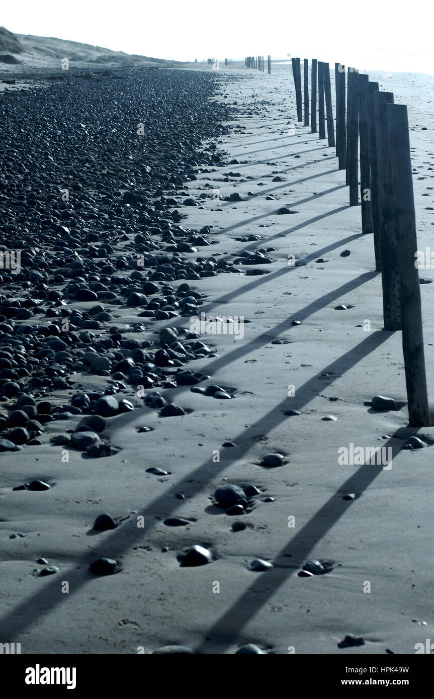 Line wooden poles hi-res stock photography and images - Alamy