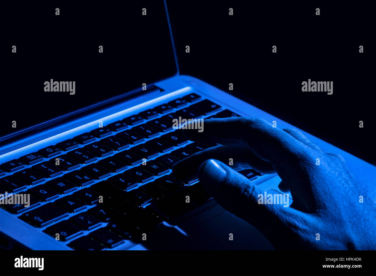 Computer in the dark hi-res stock photography and images - Alamy