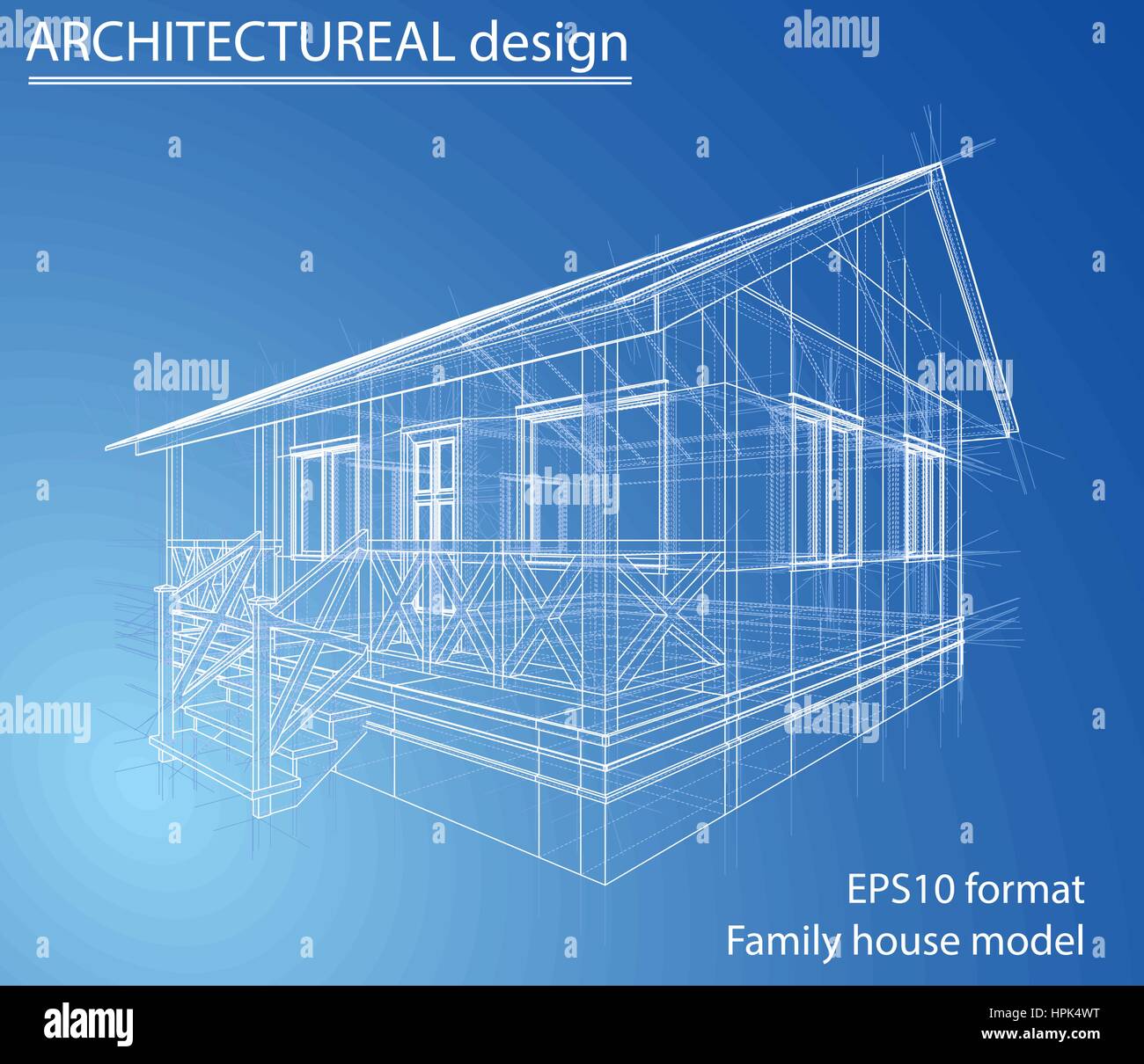 House wireframe structure. Vector Stock Vector Image & Art - Alamy