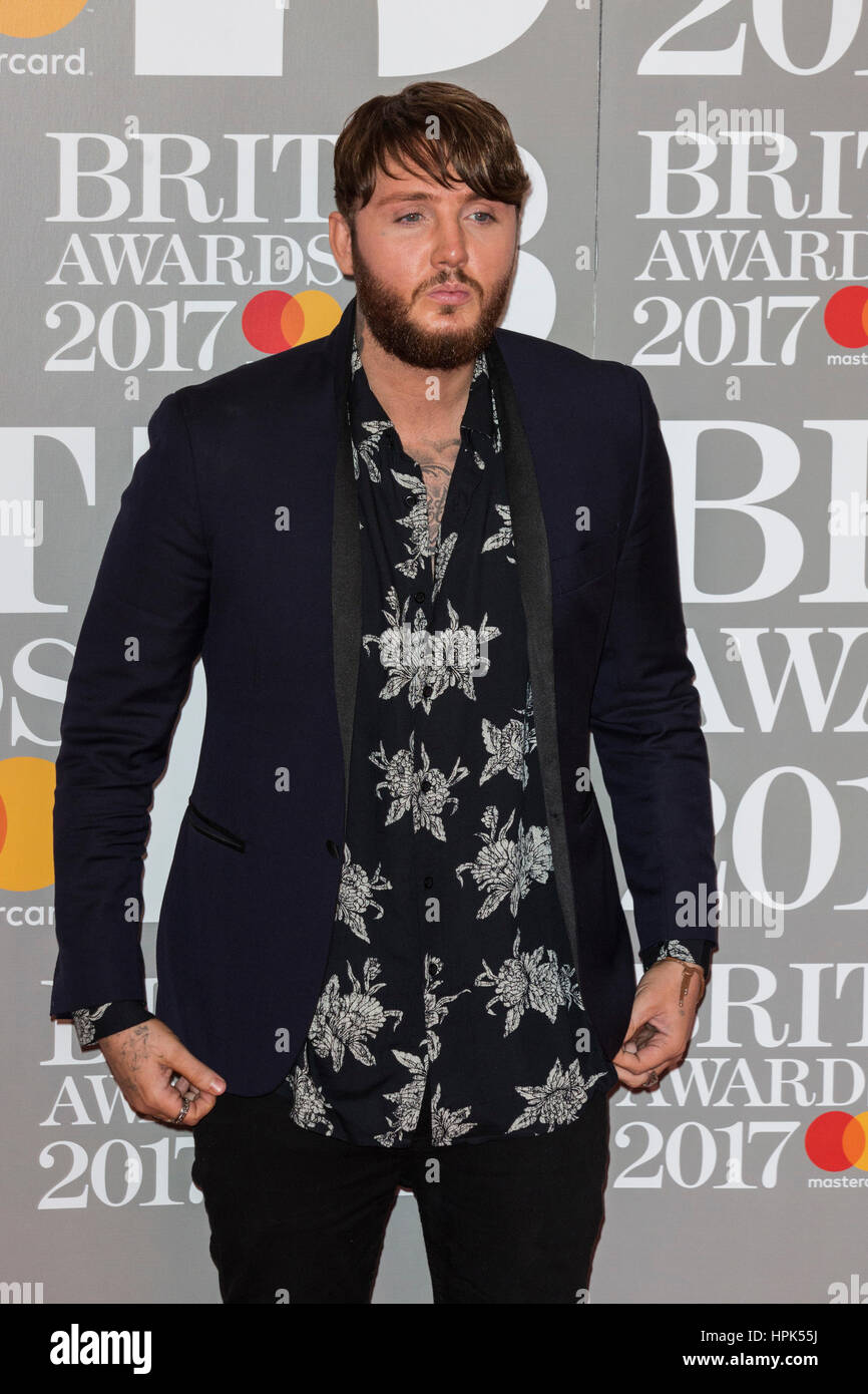 London, UK. 22nd Feb, 2017. James Arthur. Red carpet arrivals for the ...