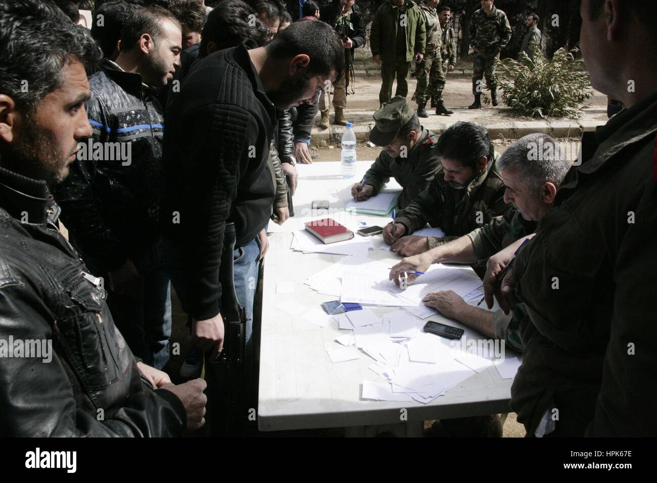 Surrender of weapons hi-res stock photography and images - Alamy