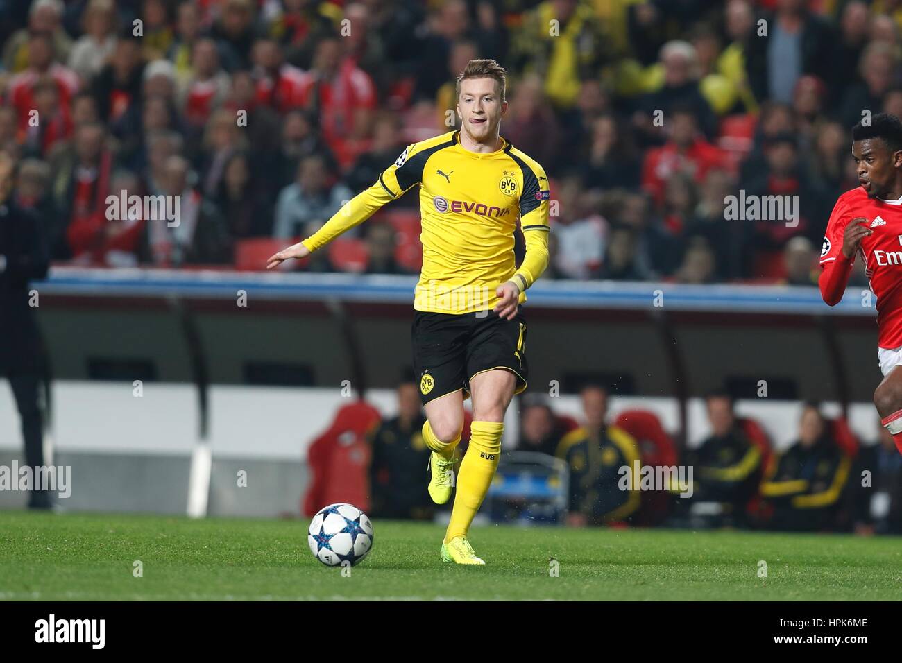 Lisbon, Portugal. 14th Feb, 2017. Marco Reus (Dortmund) Football/Soccer ...