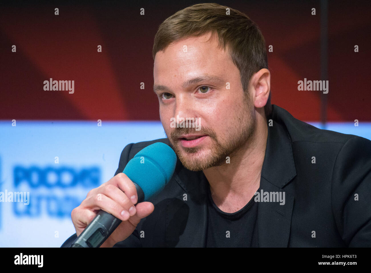 Moscow, Russia. 22nd Feb, 2017. Actor Alexei Chadov at a news ...