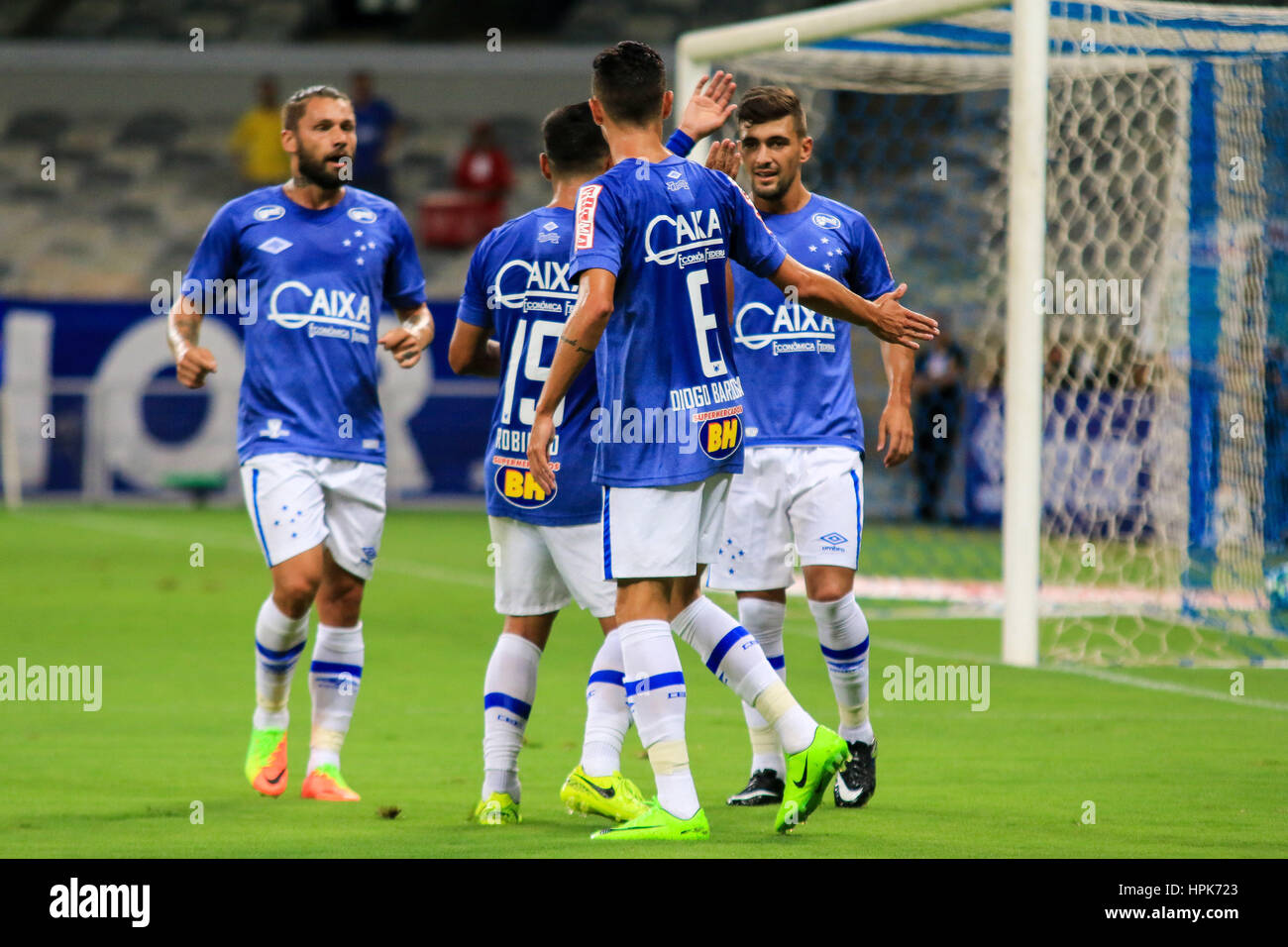 Belo Horizonte, Brazil. 22nd Feb, 2017. Robinho scored the second goal ...