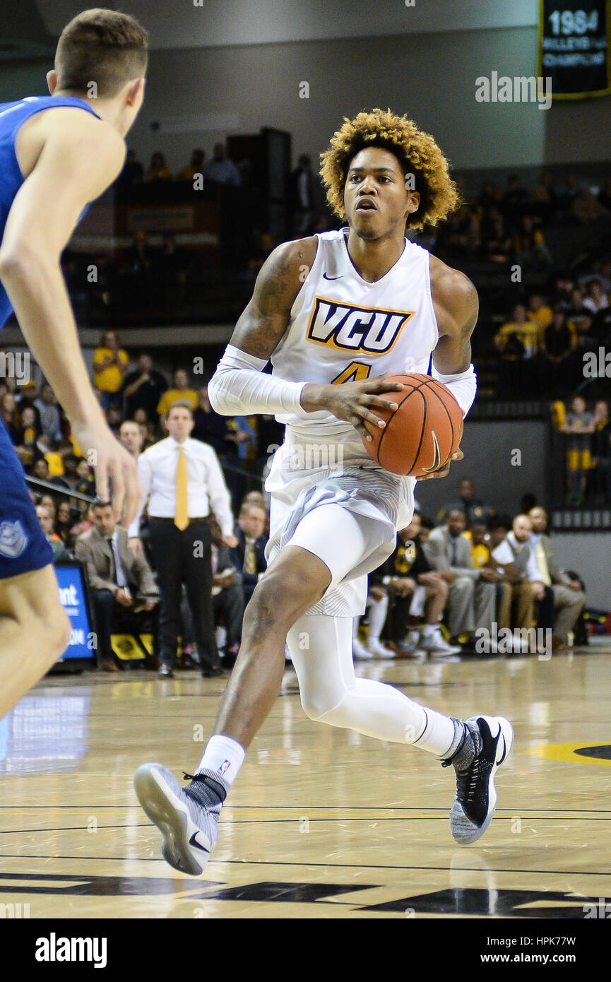 February 22, 2017 - JUSTIN TILLMAN (4) sets up for a layup during the ...