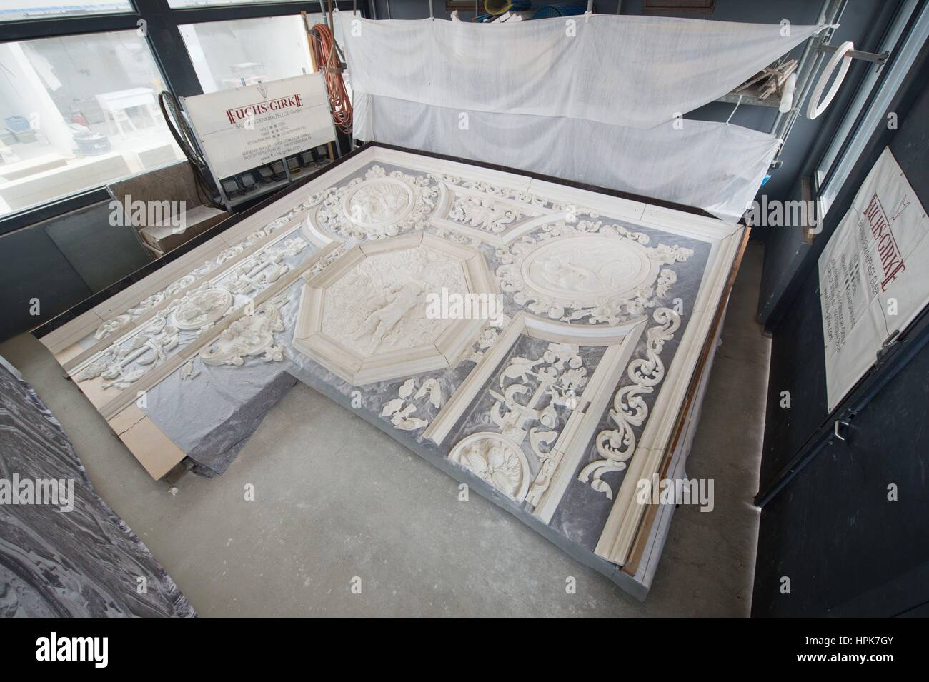 Ottendorf-Okrilla, Germany. 22nd Feb, 2017. An already completed part ...
