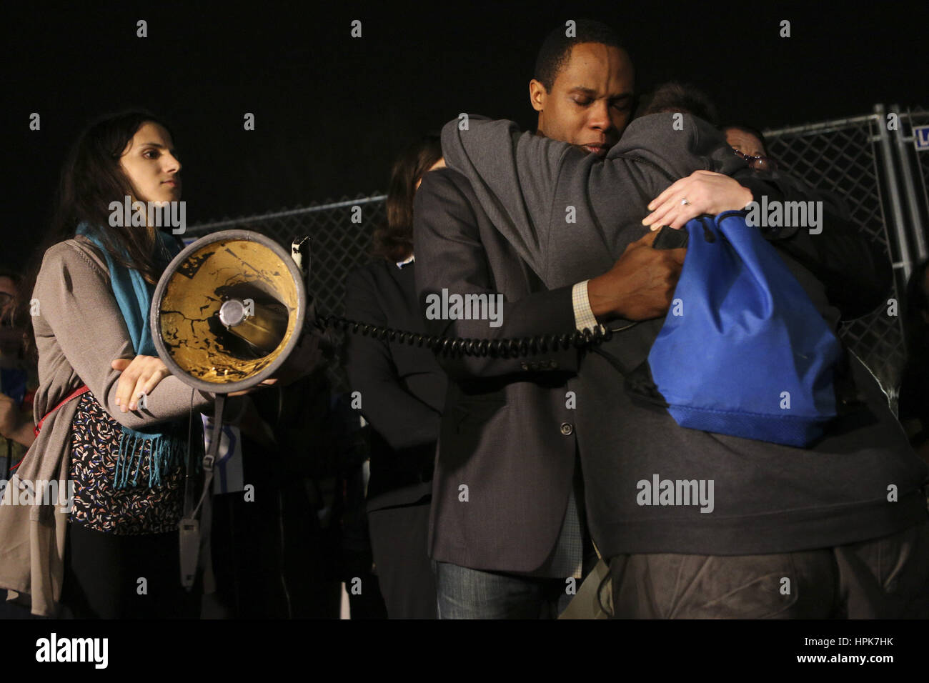 Washington, D.C, USA. 22nd Feb, 2017. RON FORD JR., center, and VANESSA ...