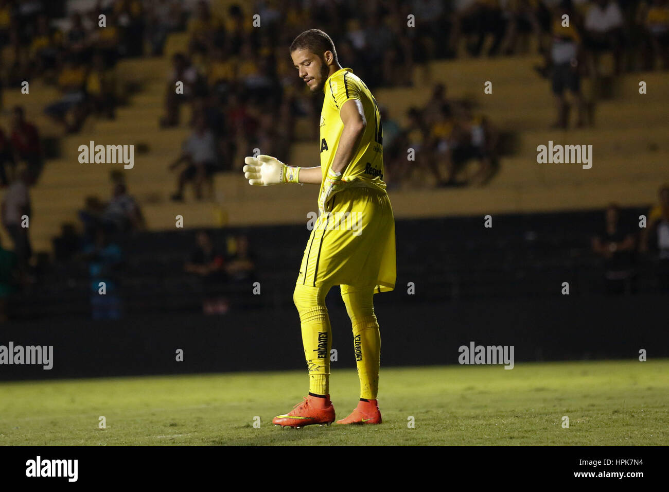 CRICIÚMA, SC - 22.02.2017: CRICIÚMA X ALTOS - Criciuma Edson goalkeeper ...