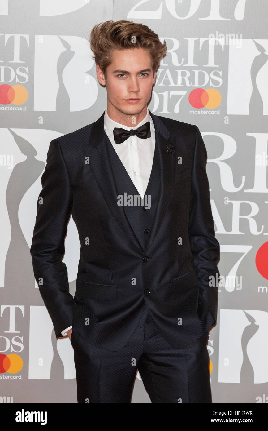 London, UK. 22 February 2017. Neels Visser. Red carpet arrivals for the ...