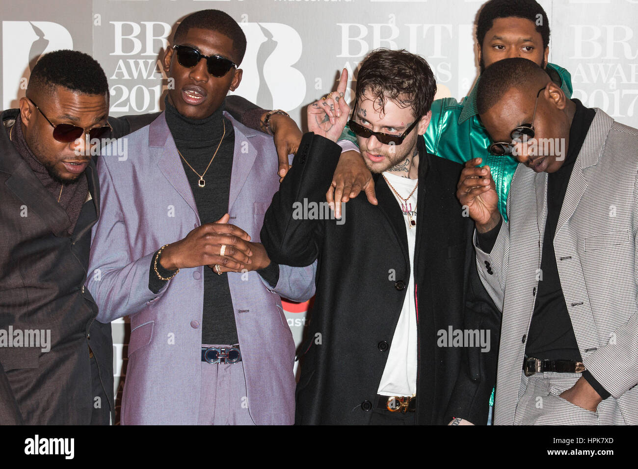 London, UK. 22 February 2017. Skepta. Red carpet arrivals for the 2017 ...