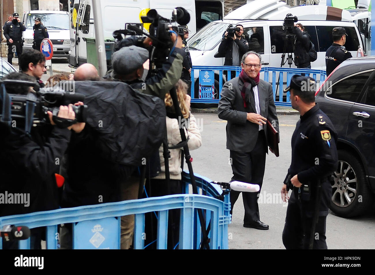 Palma, Mallorca. 23rd Feb, 2017. Mario Pascual arriving at the National ...