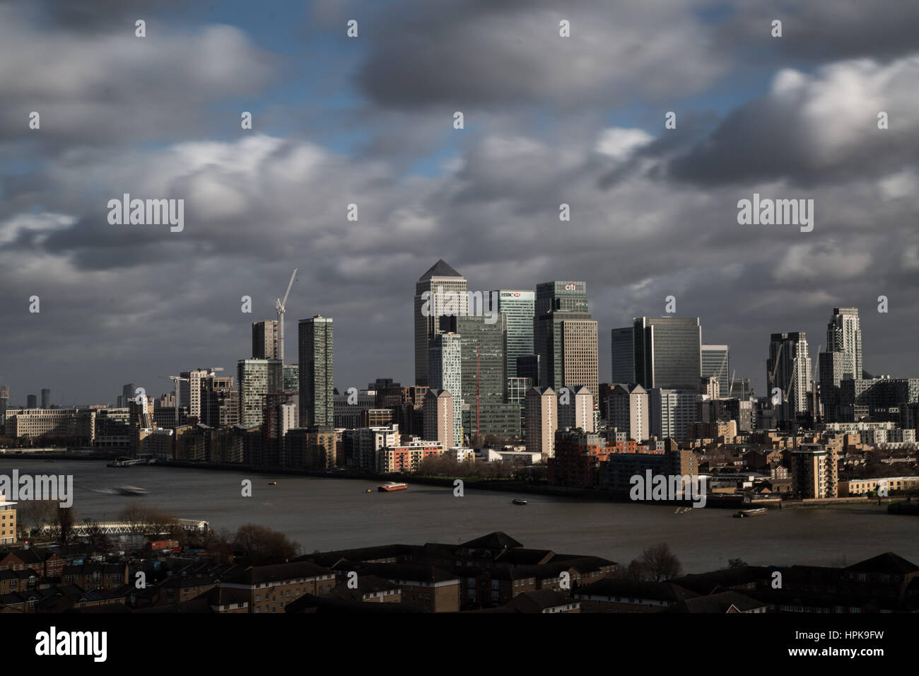 London, UK. 23rd February, 2017. UK Weather: Storm Doris brings fast ...