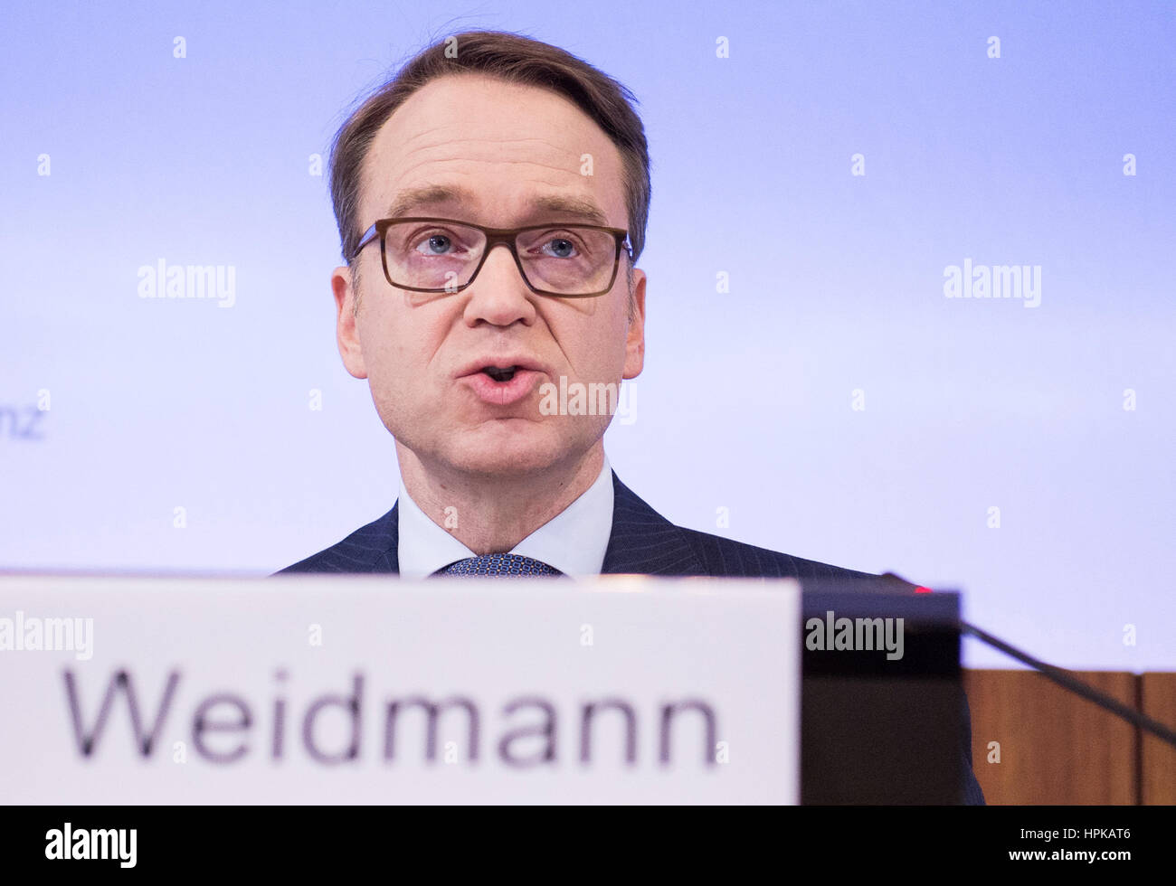 Jens Weidmann, President of the German Federal Bank, speaks during the ...