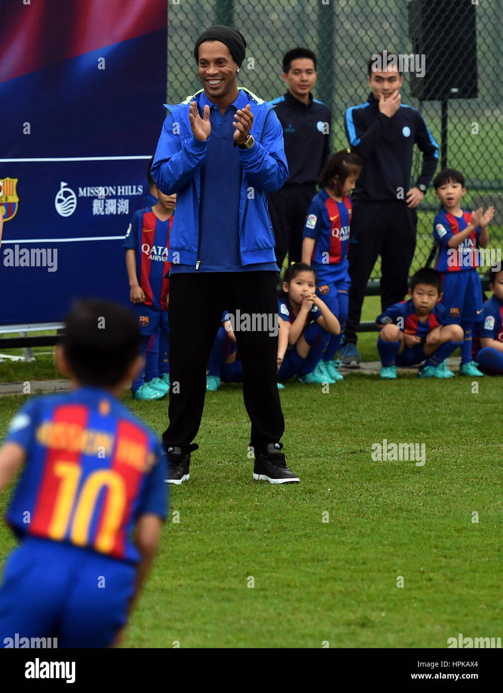 Haikou, China's Hainan Province. 23rd Feb, 2017. FC Barcelona ...