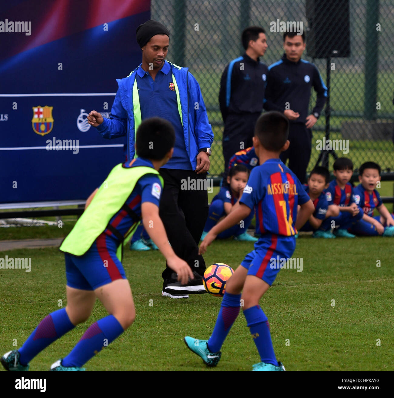 Haikou, China's Hainan Province. 23rd Feb, 2017. FC Barcelona ...