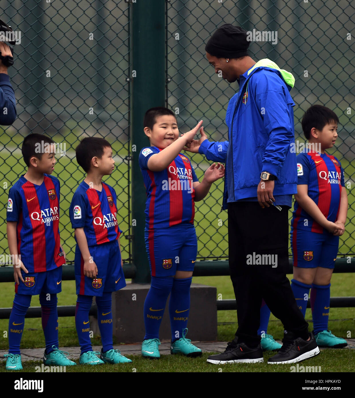 Haikou, China's Hainan Province. 23rd Feb, 2017. FC Barcelona ...
